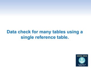 Obtain better data accuracy using reference tables | PPT