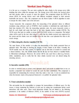 trust based video management framework for social multimedia networks ...