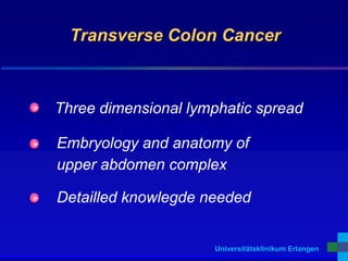 Standardization of CME for Transverse Colon Cancer | PPTX | Digestive ...