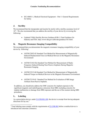 Guidance for Industry and FDA Staff | PDF