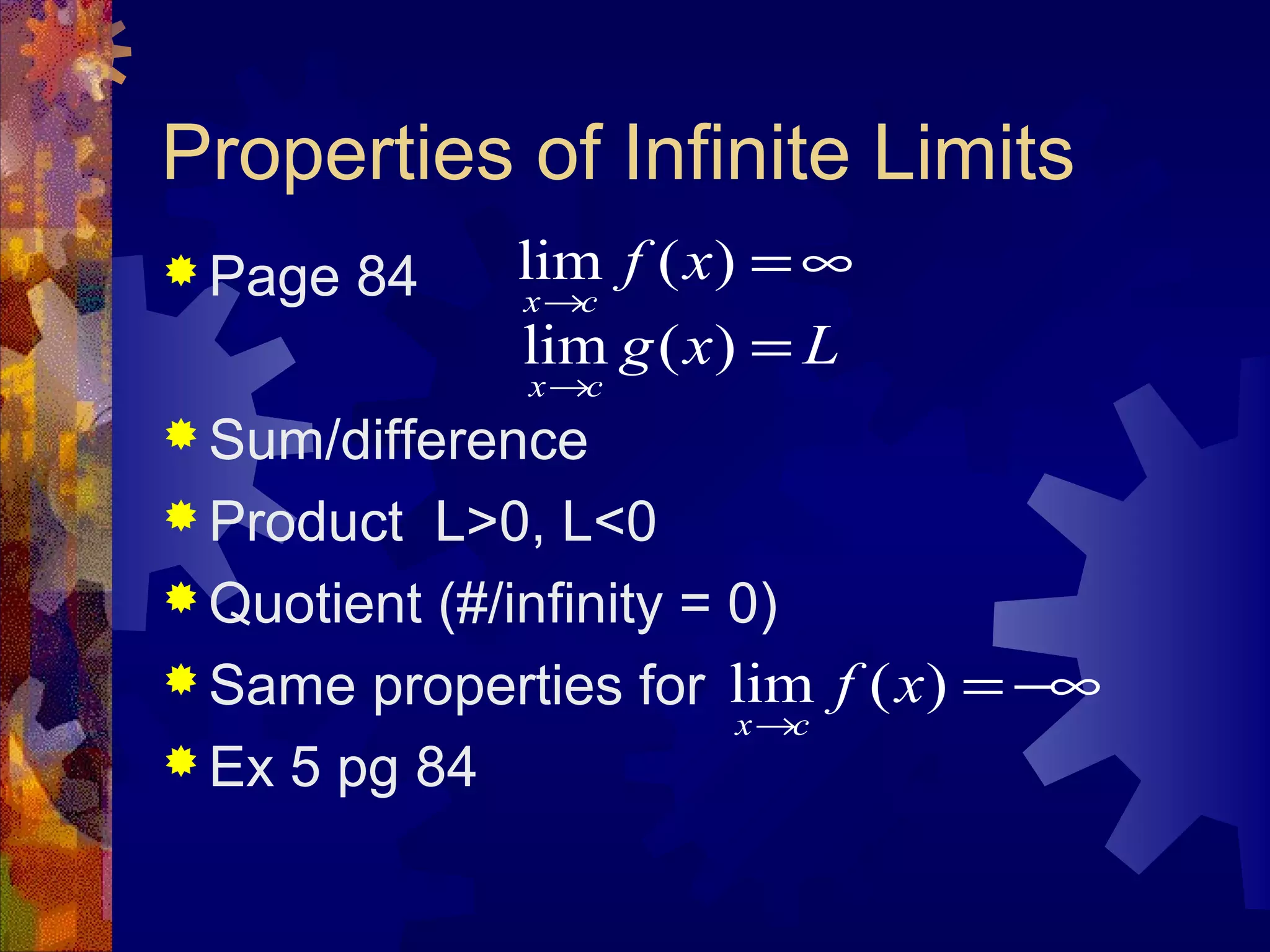 1541 infinite limits | PPT