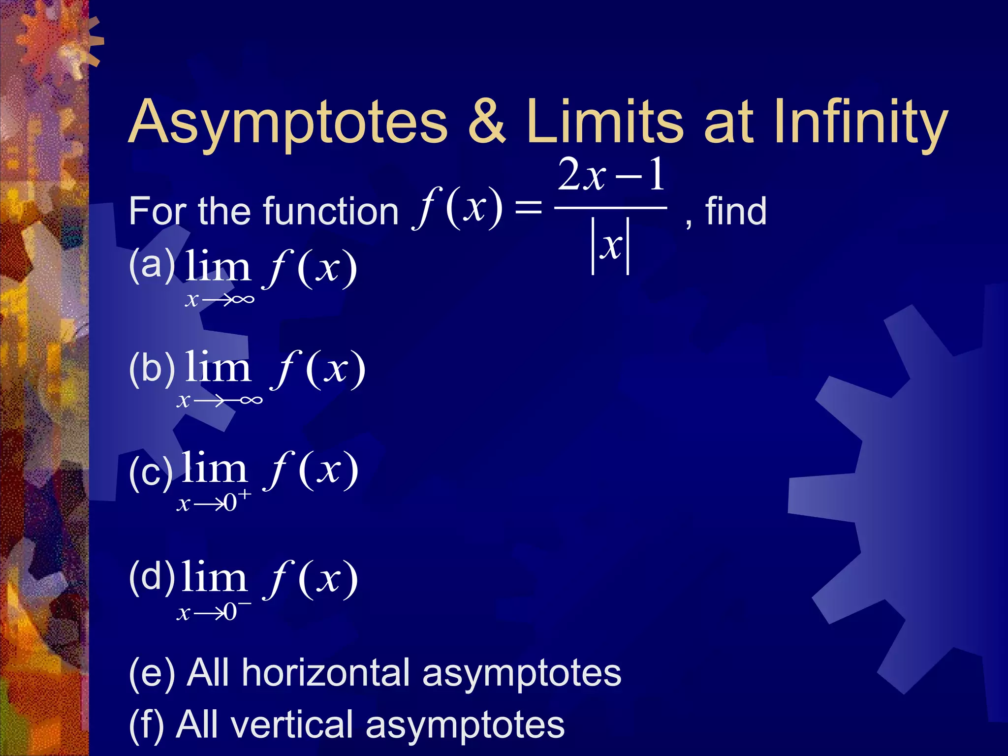 1541 infinite limits | PPT