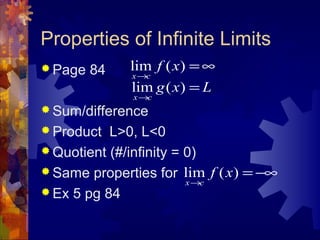 1541 infinite limits | PPT