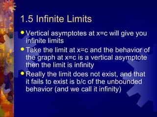 1541 infinite limits | PPT