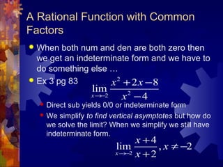 1541 infinite limits | PPT