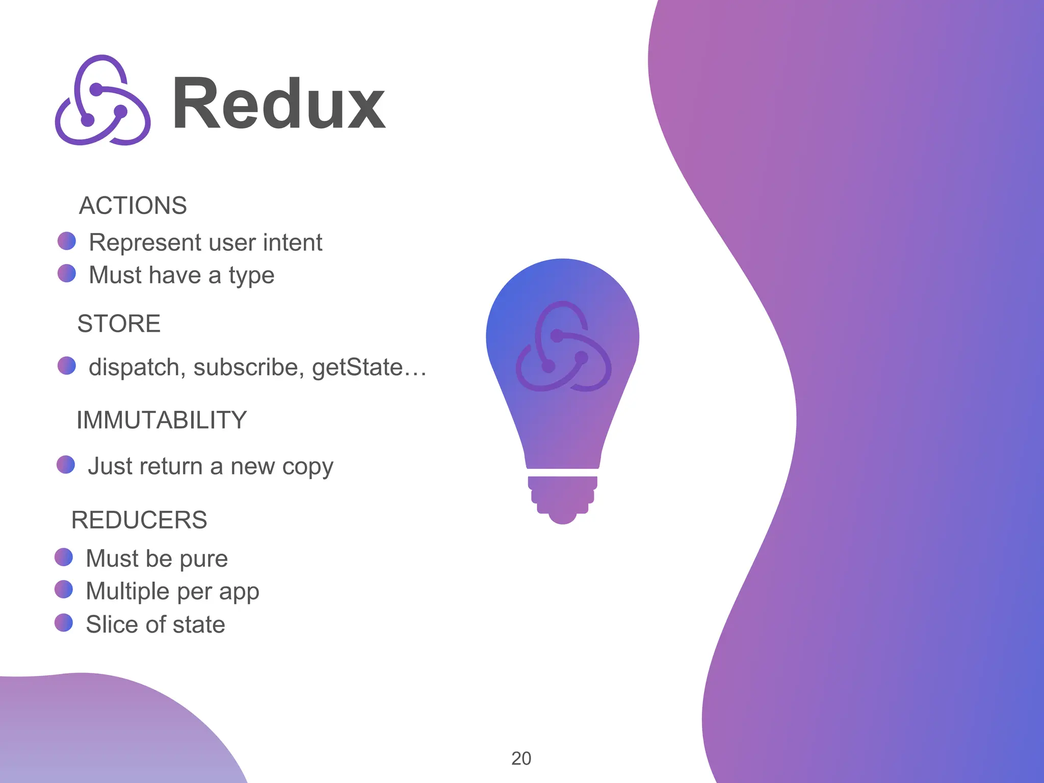 The Redux Introduction In React And Applications Ppt