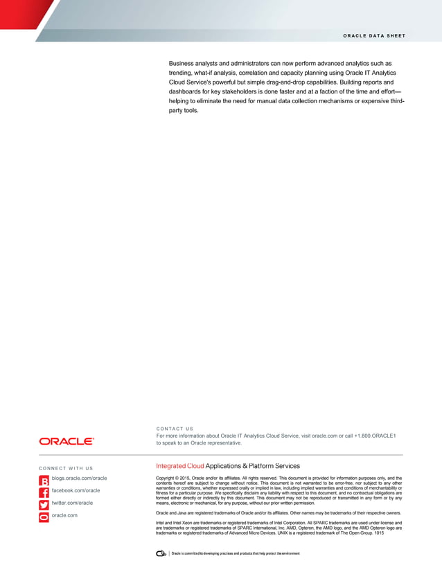 OMC_ITAnalytics_DataSheet | PDF