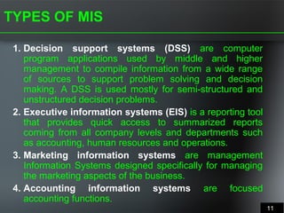 management information systems (MIS) | PPT