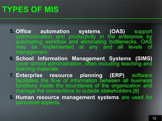management information systems (MIS) | PPT