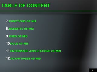 management information systems (MIS) | PPT