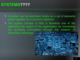 management information systems (MIS) | PPT