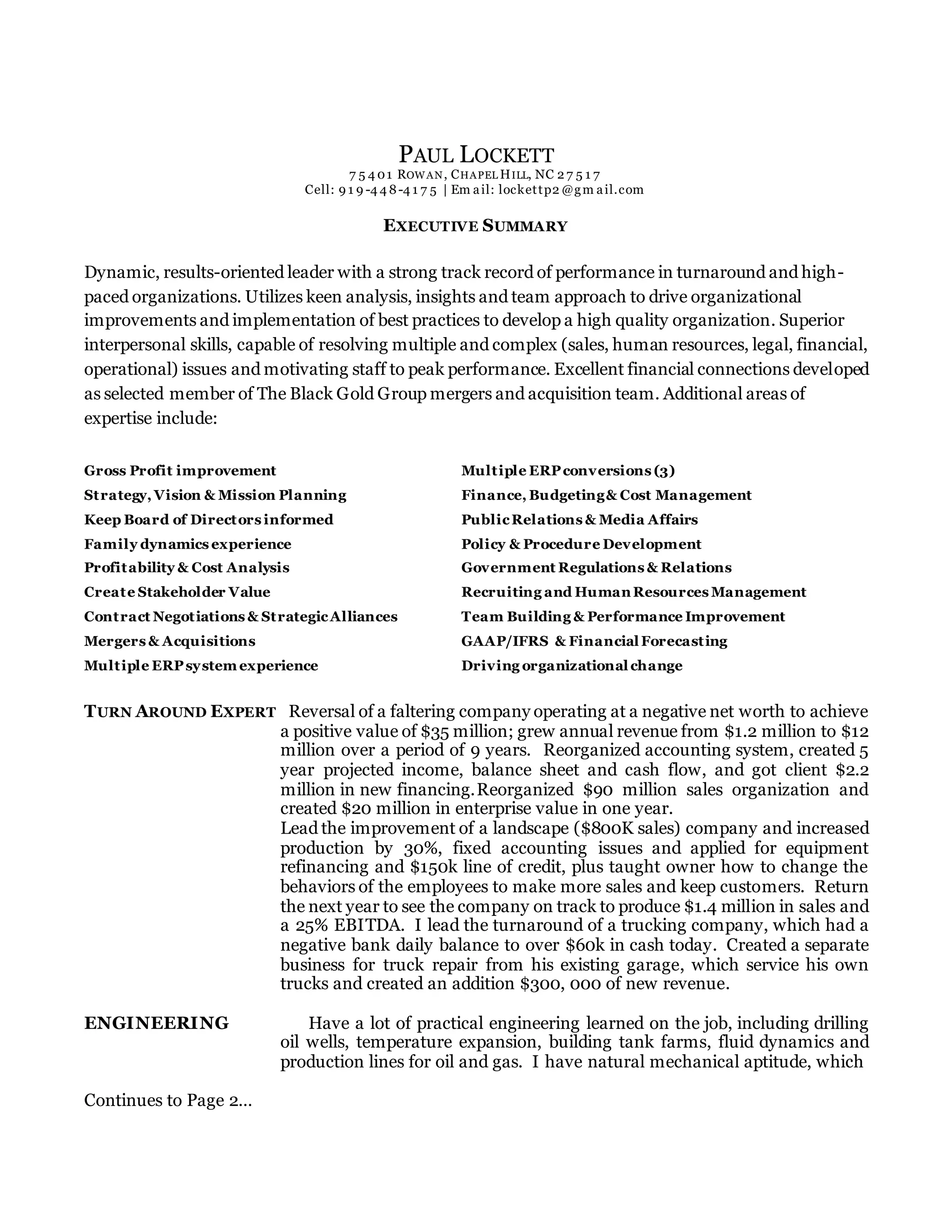 Paul Lockett Resume S | DOCX