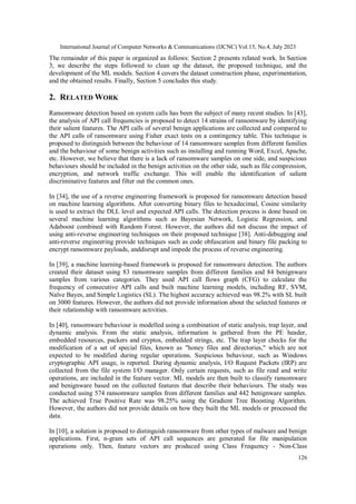 Ransomware Attack Detection Based on Pertinent System Calls Using Machine Learning Techniques | PDF