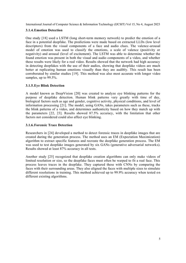 Recent Advancements in the Field of Deepfake Detection | PDF