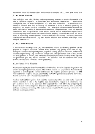 Recent Advancements in the Field of Deepfake Detection | PDF