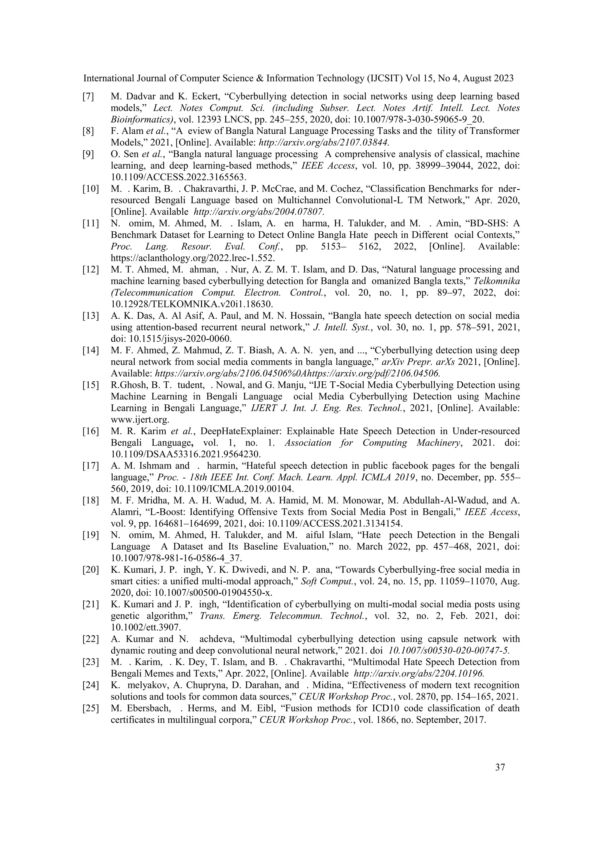 Multimodal Cyberbullying Meme Detection From Social Media Using Deep Learning Approach | PDF