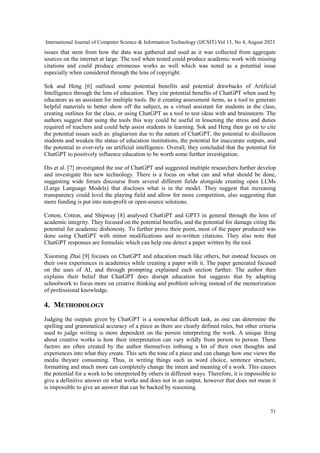 Analysing Chatgpt’s Potential Through the Lens of Creating Research Papers | PDF