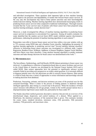LEVERAGING NAIVE BAYES FOR ENHANCED SURVIVAL ANALYSIS IN BREAST CANCER ...