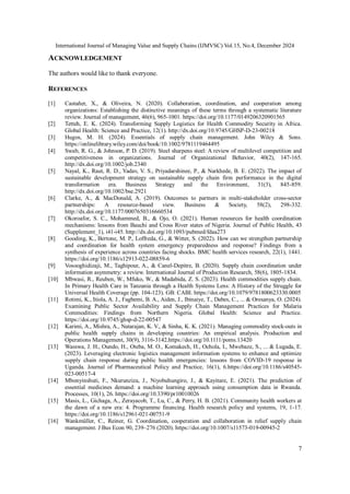 THE IMPACT OF COORDINATION ON HEALTH COMMODITY SECURITY IN SIERRA LEONE ...