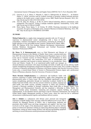 THE IMPACT OF COORDINATION ON HEALTH COMMODITY SECURITY IN SIERRA LEONE ...