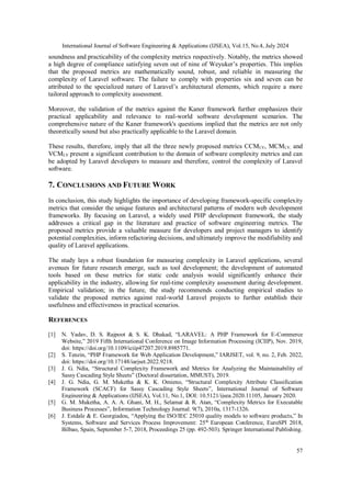 Paper Title : Structural Complexity Metrics for Laravel Software | PDF | Free Download