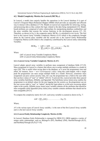 Paper Title : Structural Complexity Metrics for Laravel Software | PDF | Free Download