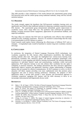 NLP Applications in Vocabulary Acquisition | PDF