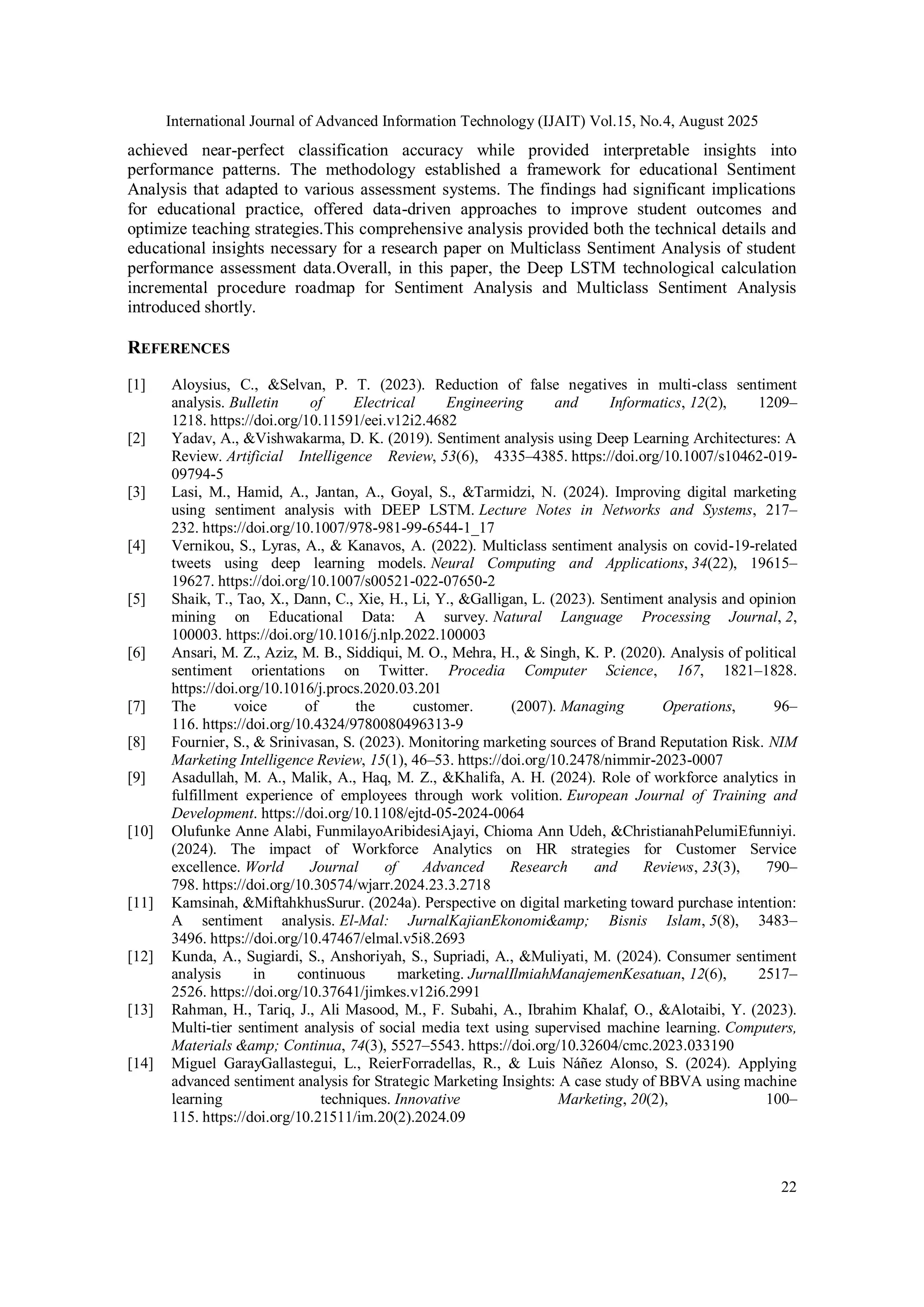 THE STUDY OF INCREMENTAL PROCEDURE WITH DEEP LSTM FOR MULTICLASS SENTIMENT ANALYSIS CONTEXT WITH ...