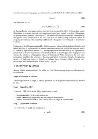 DECRYPTION THROUGH POLYNOMIAL AMBIGUITY: NOISE-ENHANCED HIGHMEMORY ...