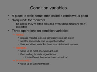 Semaphores and Monitors | PPT