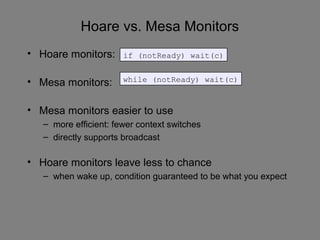 Semaphores and Monitors | PPT | Operating Systems | Computer Software and Applications