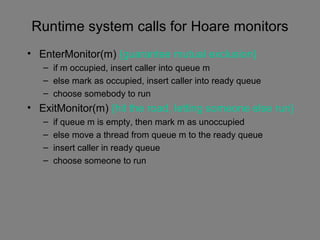 Semaphores and Monitors | PPT | Operating Systems | Computer Software and Applications