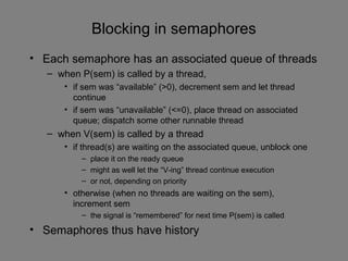 Semaphores and Monitors | PPT | Operating Systems | Computer Software and Applications