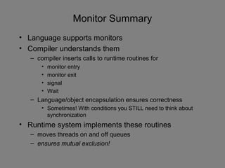 Semaphores and Monitors | PPT | Operating Systems | Computer Software and Applications