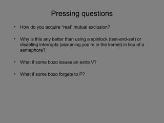 Semaphores and Monitors | PPT