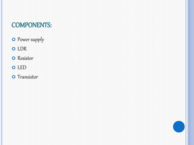 1544371499023_AUTOMATIC STREET LIGHT CONTROL USING LDR.pptx | Cameras and Camcorders | Consumer ...