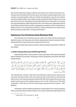 kontekstualisasi pemahaman hadis nabawi. | PDF