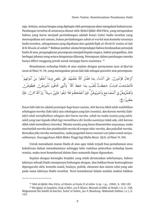 kontekstualisasi pemahaman hadis nabawi. | PDF