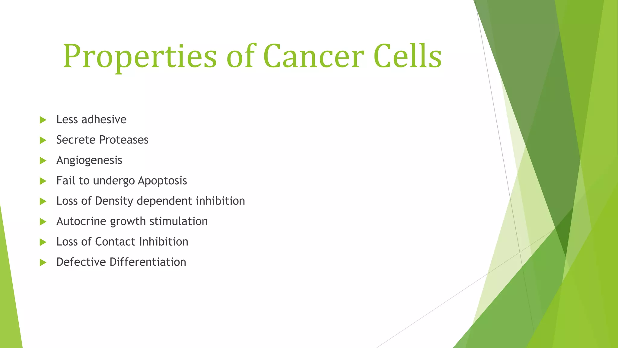 biology of cancer | PPTX
