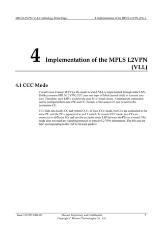MPLS L2VPN (VLL) Technology | PDF