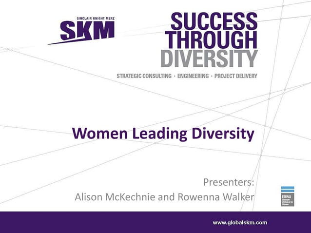ICWES15 - Women Leading Diversity at SKM. Presented by Ms Alison ...