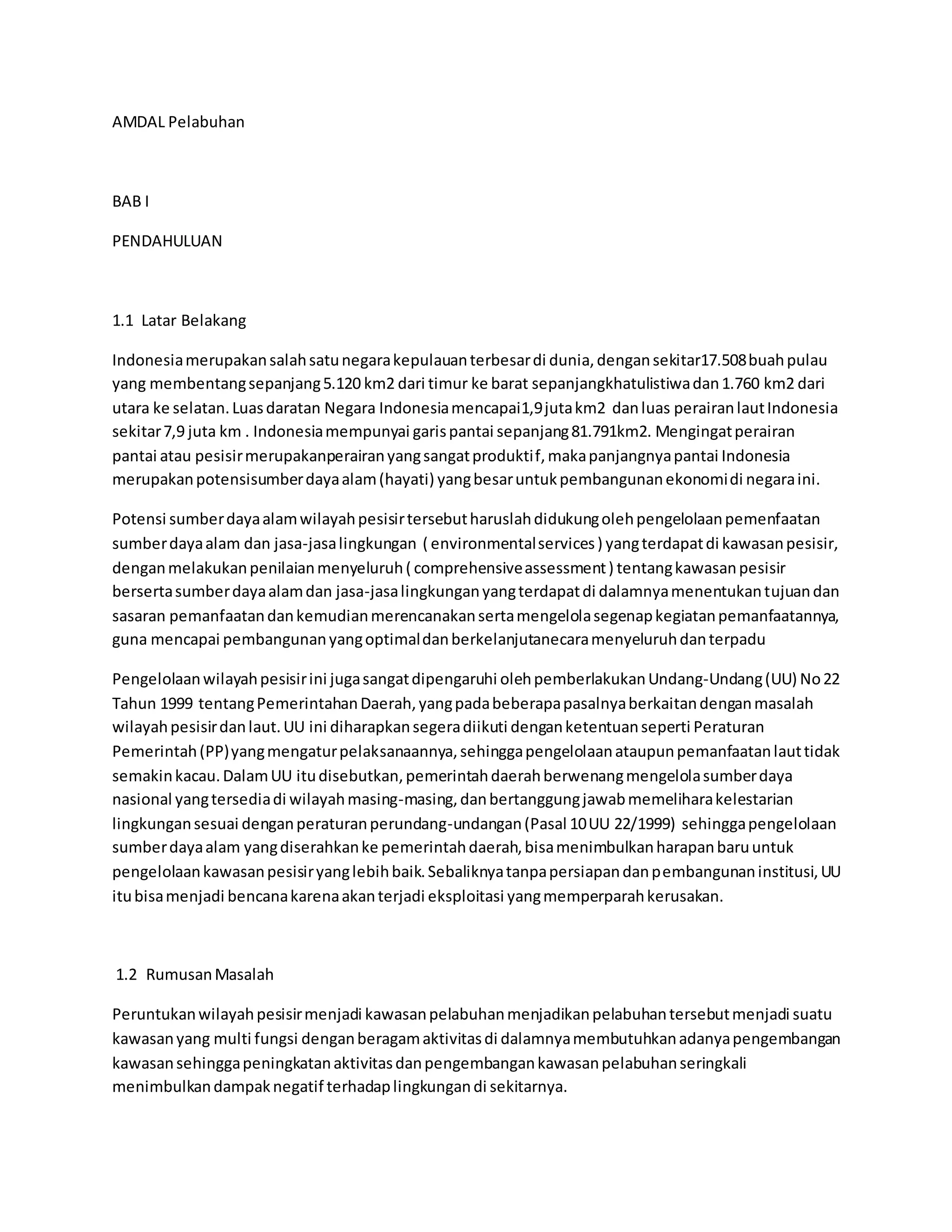 154680320 amdal-pelabuhan | DOCX