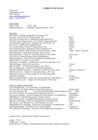 CURRICULUM VITAE eng 2015_ver28052014 | PDF