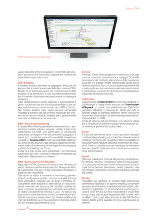 Depliant Crm Tustena TeamSystem | PDF