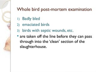 poultry meat for human consumption and slaughter house | PPTX