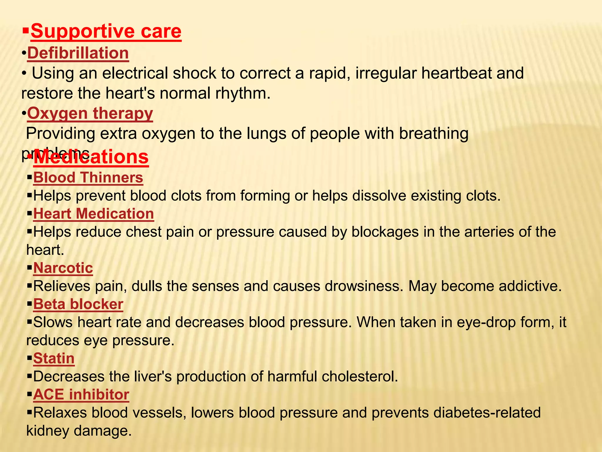 Myocardial Infarction treatment drugs | PPTX