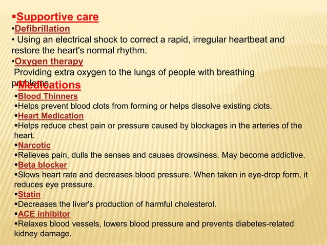 Myocardial Infarction treatment drugs | PPTX
