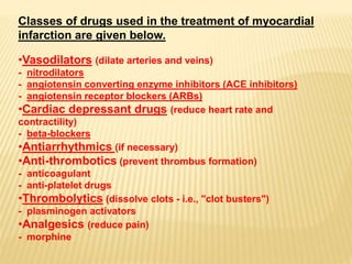 Myocardial Infarction treatment drugs | PPTX