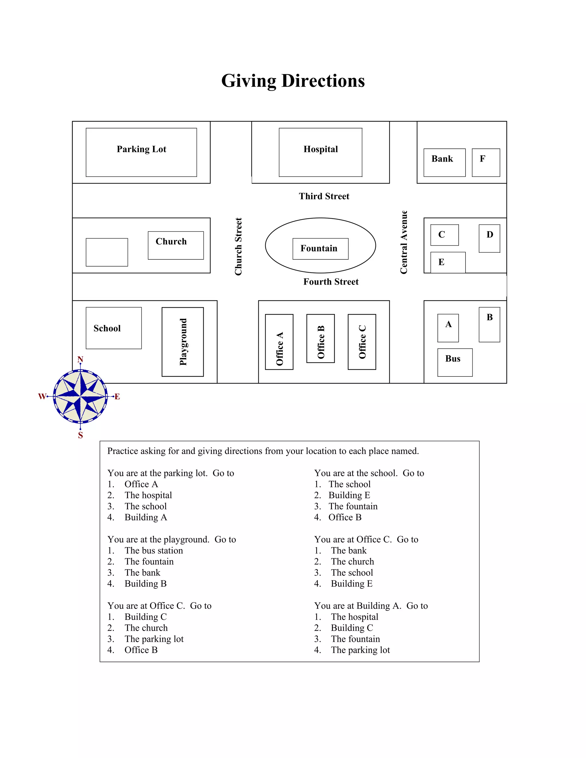 Giving Direction (speaking I ) | PDF