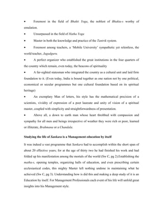The life of Adi Shankara - A Management lesson | DOC